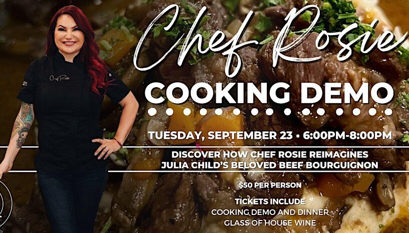 Chef Rosie’s Cooking Demo – CYNTHIA NEMELKA "Hello Menifee!"